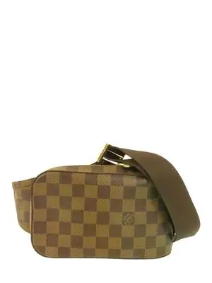 LOUIS VUITTON Geronimos Damier Ebene Belt Bag - Brown
