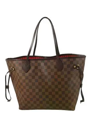 LOUIS VUITTON Louis Vuitton Damier Neverfull MM Tote Bag Brown