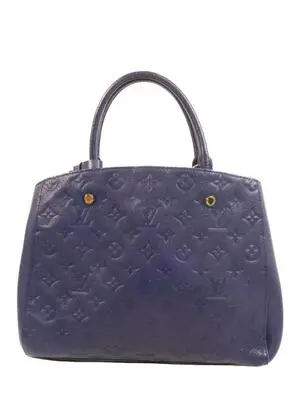 LOUIS VUITTON Monogram Empreinte Montaigne Shoulder Bag - Blue