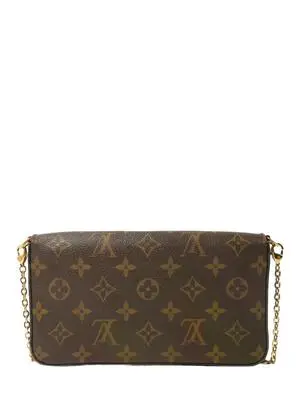 LOUIS VUITTON Felicie Pochette Monogram Canvas Shoulder Bag - Brown
