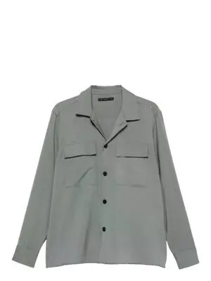 LOW BRAND Flap-pocket Shirt Jacket - Grey
