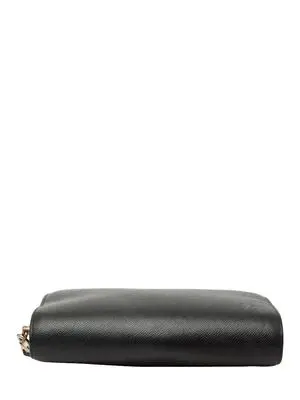 LOUIS VUITTON Taiga Leather Baikal Clutch Bag - Black