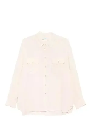 CLIPS Button-up Pocket Detail Shirt - Neutrals