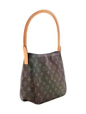 LOUIS VUITTON Monogram Canvas Mm Satchel Handbag - Brown