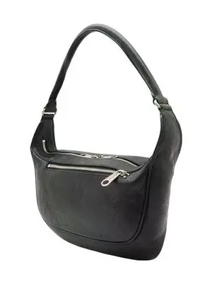 Balenciaga Lambskin Arena Raver Shoulder Bag - Black
