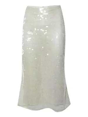 STELLA MCCARTNEY Stella McCartney Sequined Mesh Midi Skirt