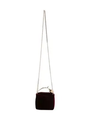 Erdem Micro Bloom Velvet Tote Bag - Red