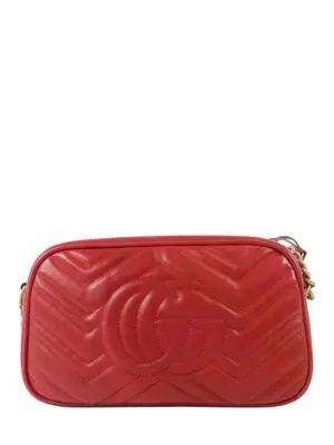 Gucci Gg Marmont Shoulder Bag - Red