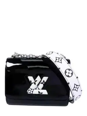 LOUIS VUITTON Twist Patent-leather Shoulder Bag - Black