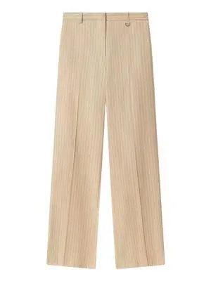 Isabel Marant Étoile Noanda Pinstripe Tailored Trousers - Neutrals