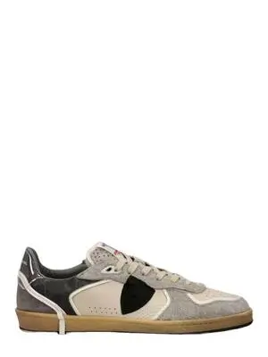 Philippe Model Leather Panel Sneakers - Grey