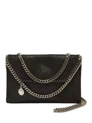 Stella McCartney Stella McCartney Falabella Mini Flap Cross Body Bag Black