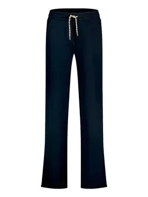 BETTY BARCLAY Drawstring Waist Track Pants With Stripe Detail - Blue