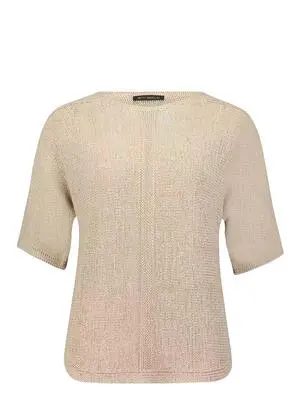 BETTY BARCLAY Fine-knit Boat-neck Sweater - Brown