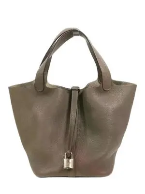 Hermès Mm Picotin Tote Bag - Grey
