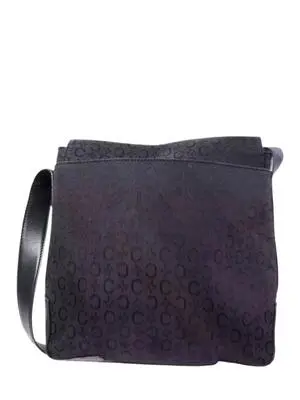 Celine Monogram Canvas Shoulder Bag - Black