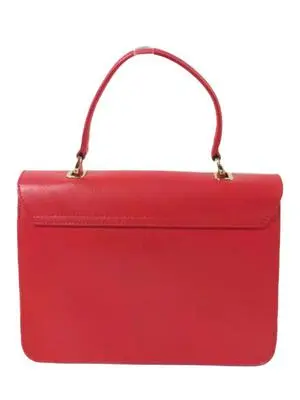 Furla Leather Shoulder Bag With Push-lock Clasp - Red