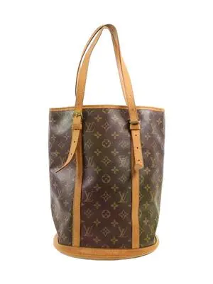 LOUIS VUITTON Monogram Canvas Bucket Tote Bag - Brown