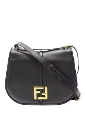 Fendi Medium Leather C'mon Bag - Black