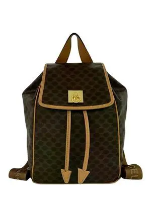 Celine Macadam Drawstring Backpack - Brown