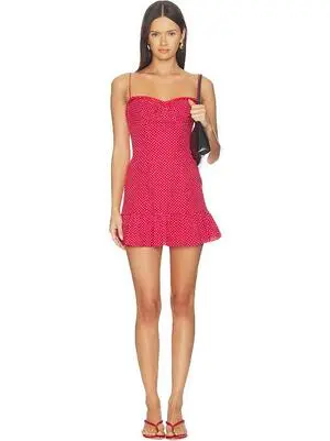 GUIZIO Margaux Mini Dress - Red