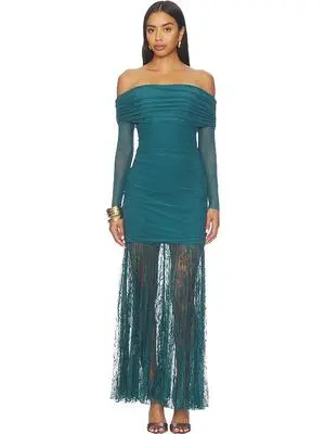 Steve Madden Issa Off-the-shoulder Maxi Dress - Blue