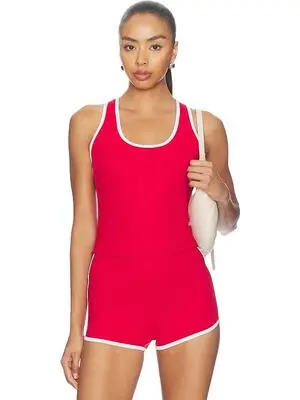 Year Of Ours Sport Cut Out Back Tank Top - Red