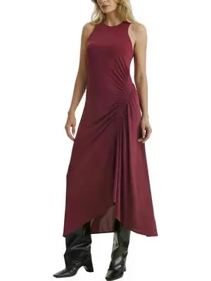 CUANNA Salmonee Smocked-waist Dress - Red