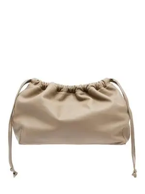 A.emery Tobey Leather Clutch - Beige
