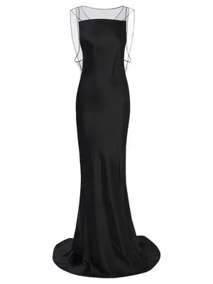 MAISON MARGIELA Satin Gown - Black