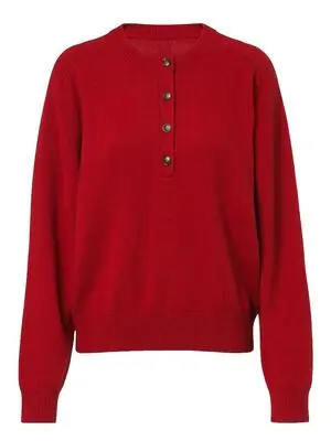 Loulou De Saison Malo Oversized Cashmere Sweater - Red