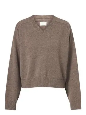 Loulou De Saison Anzor Cropped Cashmere Sweater - Brown