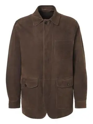 Brioni Suede Jacket - Brown