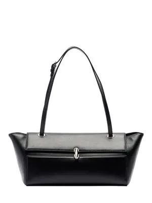 Savette Leather Shoulder Bag - Black