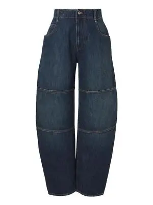 Loewe Faded Barrel-leg Jeans - Blue