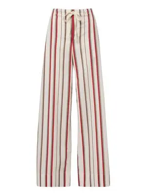 SIR. Alva Striped Cotton Wide-leg Trousers - Multicoloured