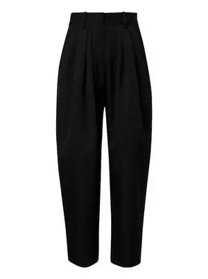 Isabel Marant Étoile Janice Pleated Wool Trousers - Black