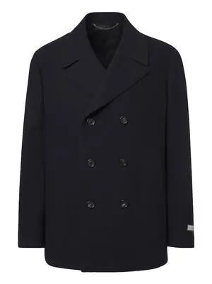 Canali Wool Peacoat - Blue