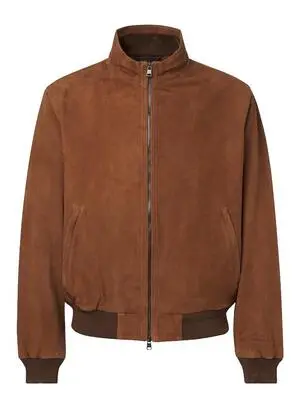 Polo Ralph Lauren Suede Blouson Jacket - Brown