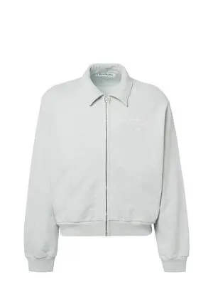 Acne Studios Logo Zip-up Sweatshirt - Green