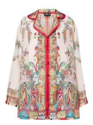 Etro Paisley Oversized Silk Shirt - Multicoloured