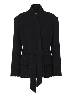 Isabel Marant Étoile Syndra Wool And Alpaca-blend Bouclé Jacket - Black
