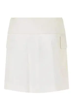 Alberta Ferretti Asymmetrical Mini Skirt - Neutrals