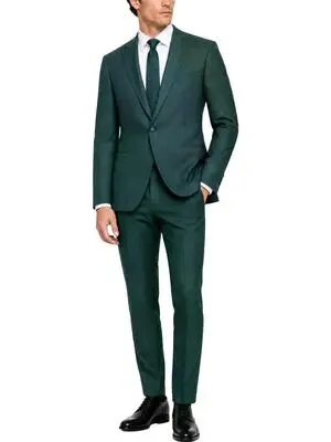RAMON SANJURJO Notched-lapel Single-breasted Suit - Green
