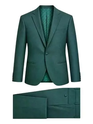 RAMON SANJURJO Notched-lapel Single-breasted Suit - Green