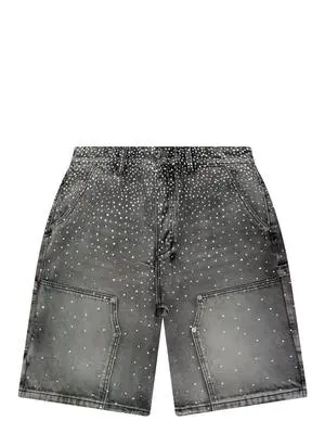 Ksubi Maxx Operator Crystal-embellished Shorts - Grey