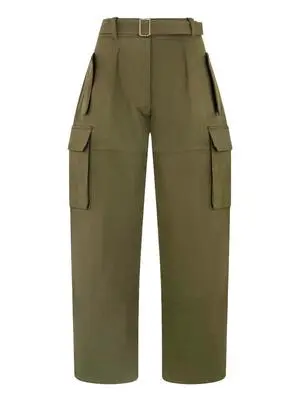 Alberta Ferretti Belted Cargo Pants - Green