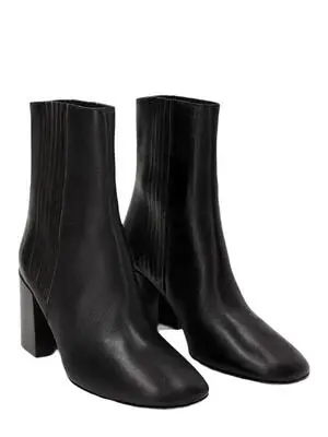 Dries Van Noten Heeled Leather Chelsea Boots - Black