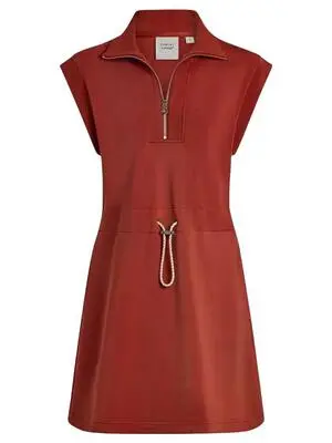 Varley Avaya Half-zip Dress - Red