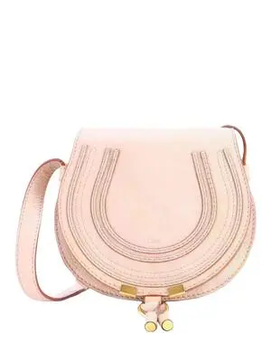 Chloé Marcie Small Leather Crossbody Bag - Neutrals
